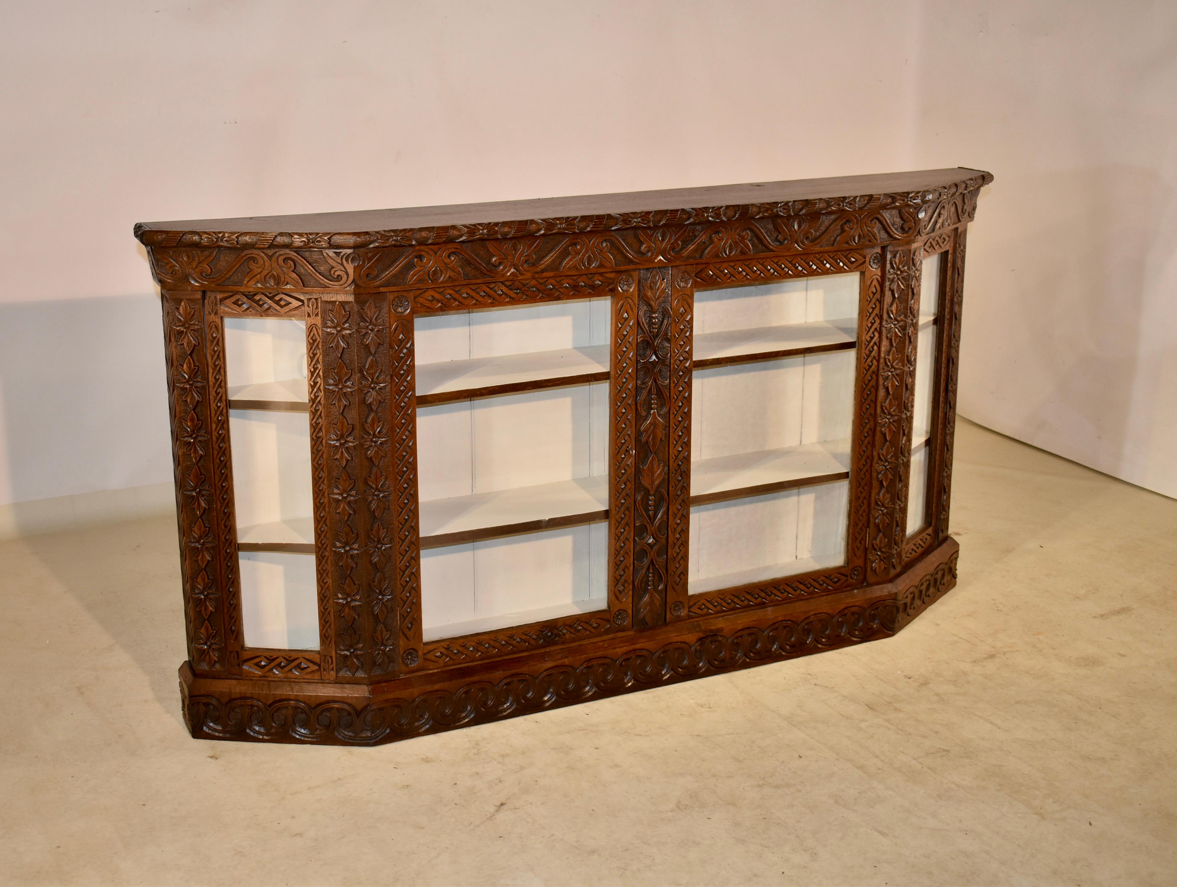 19th Century English Oak Bookcase at 1stDibs