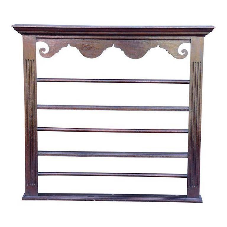 Three-Tier English Pine Plate Rack at 1stdibs