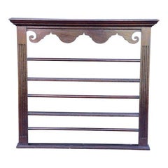 English Standing Pine Plate Rack For Sale at 1stdibs