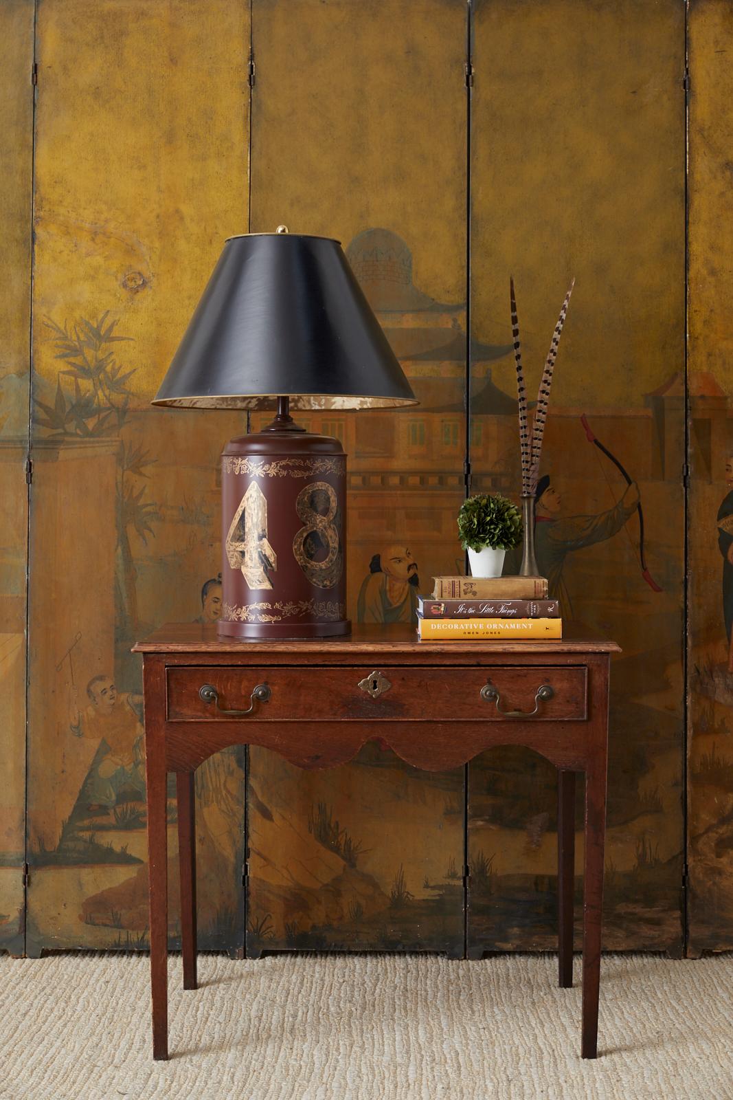 19th Century English Oak Georgian Work Table at 1stDibs