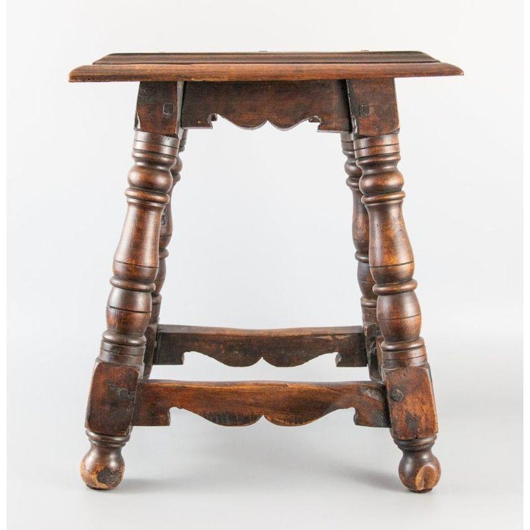 19th Century English Oak Joint Stool For Sale at 1stDibs