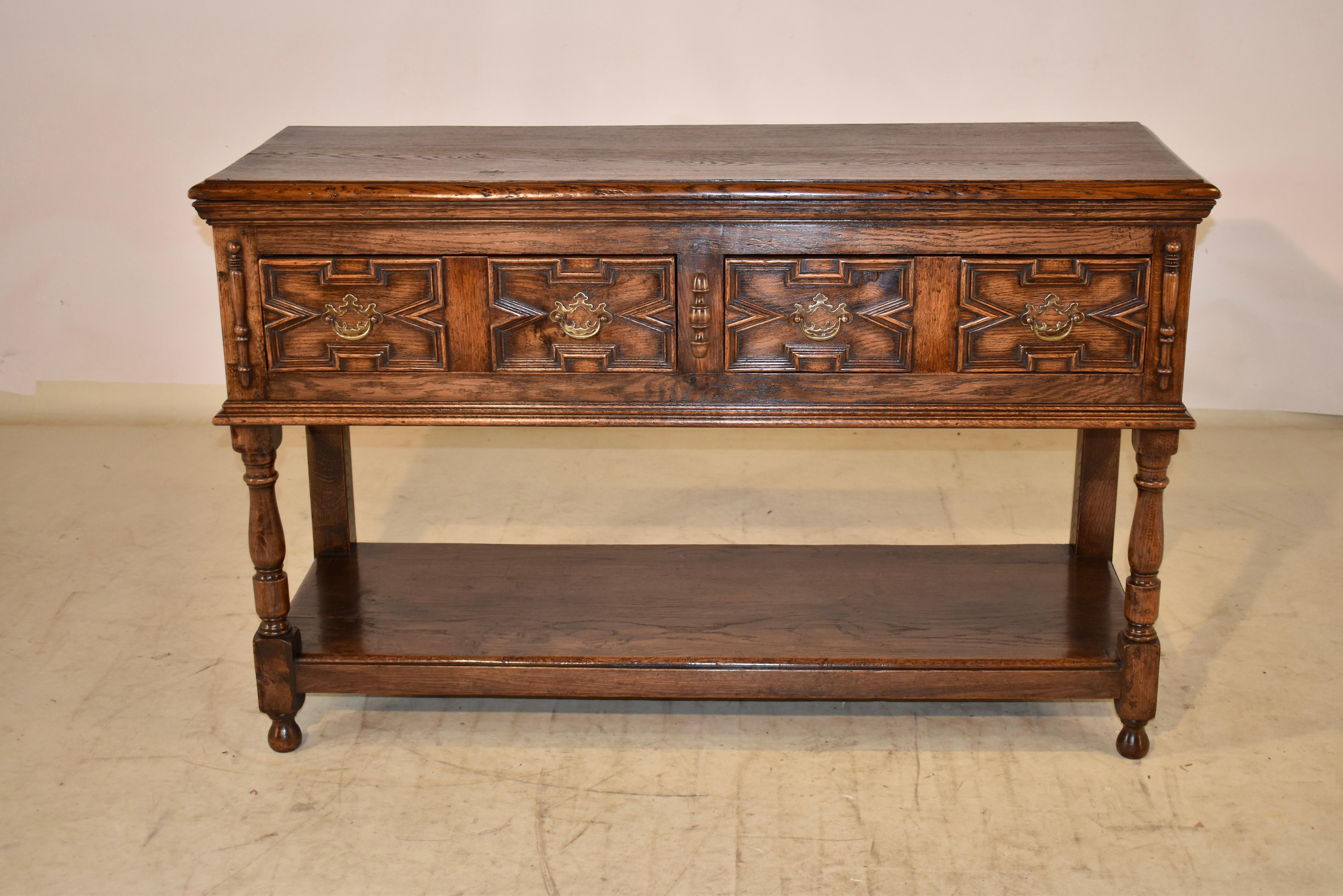 19th Century English Oak Pot Board For Sale at 1stDibs