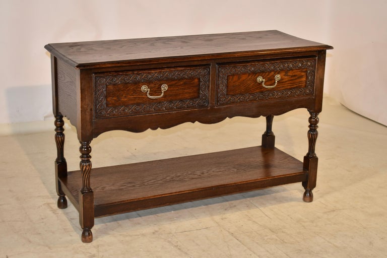 19th Century English Oak Pot Board For Sale at 1stDibs