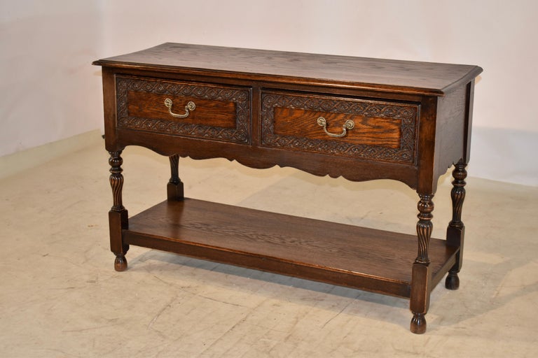 19th Century English Oak Pot Board For Sale at 1stDibs