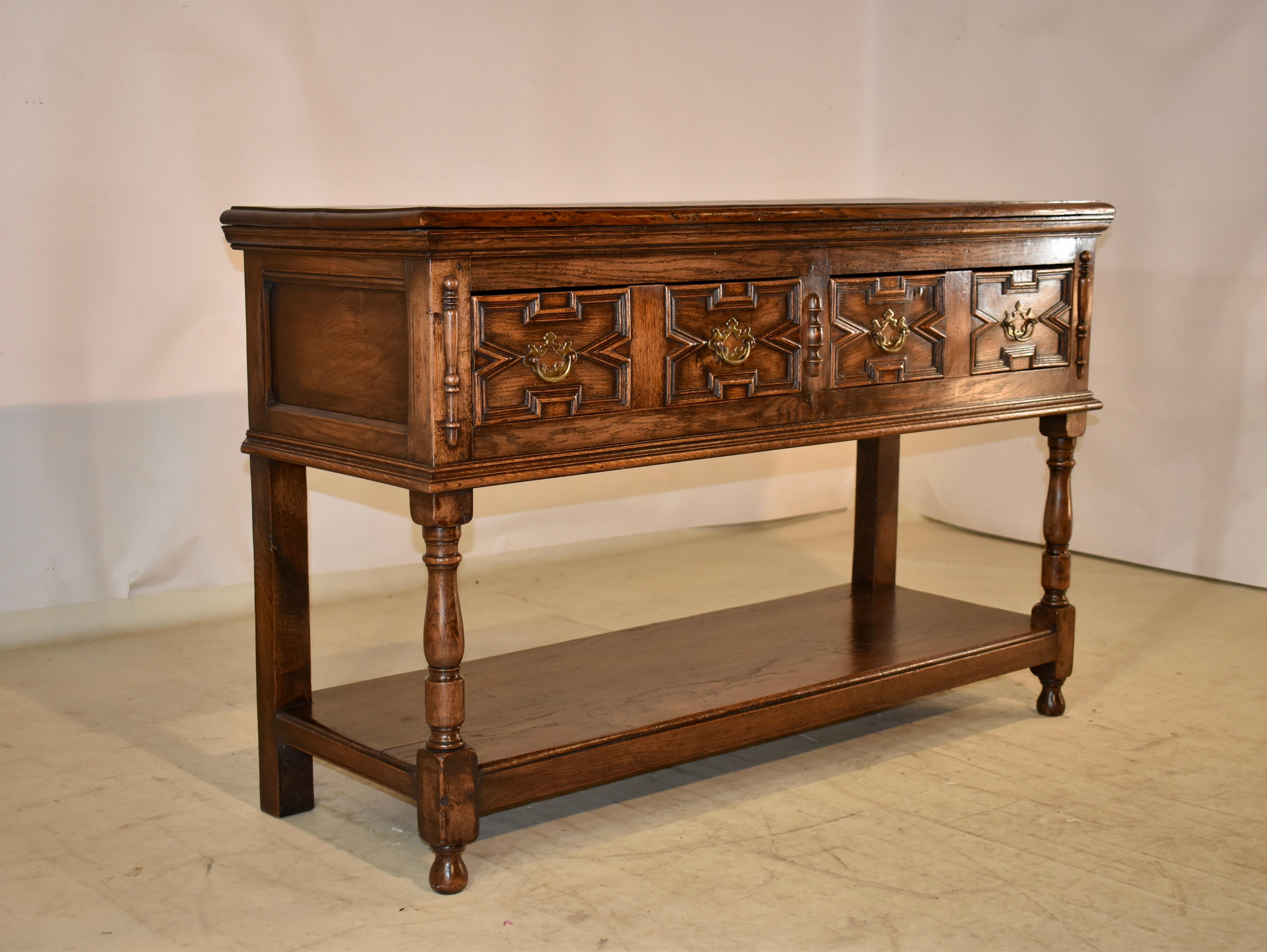 19th Century English Oak Pot Board For Sale at 1stDibs