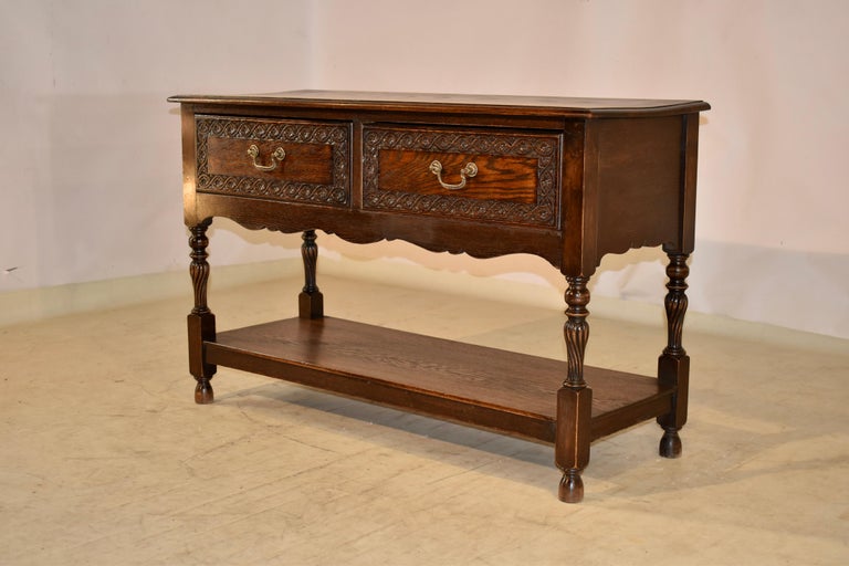 19th Century English Oak Pot Board For Sale at 1stDibs