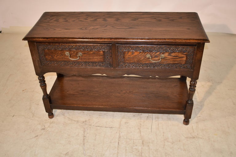 19th Century English Oak Pot Board For Sale at 1stDibs