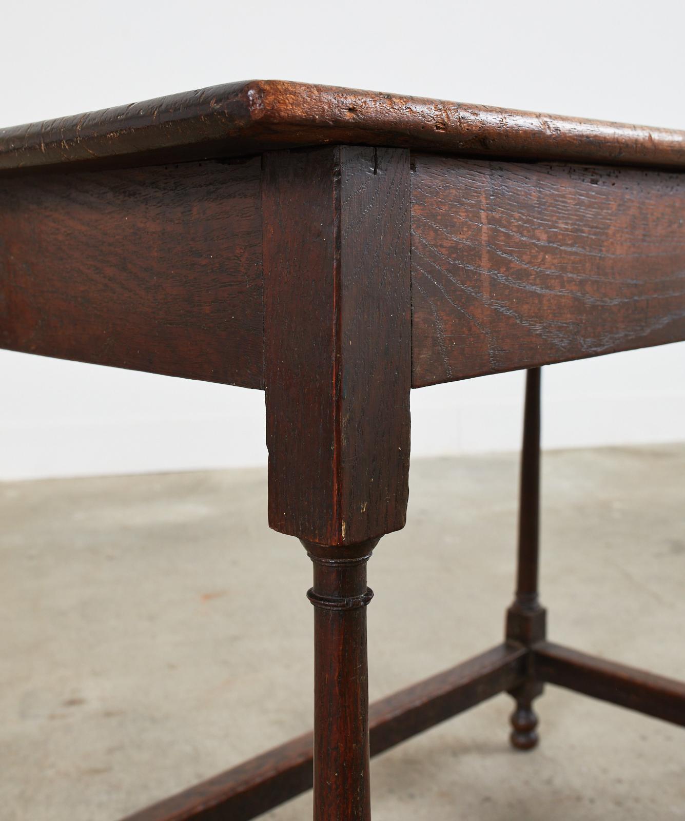 19th Century English Oak Pub Tavern or Wine Table For Sale at 1stDibs