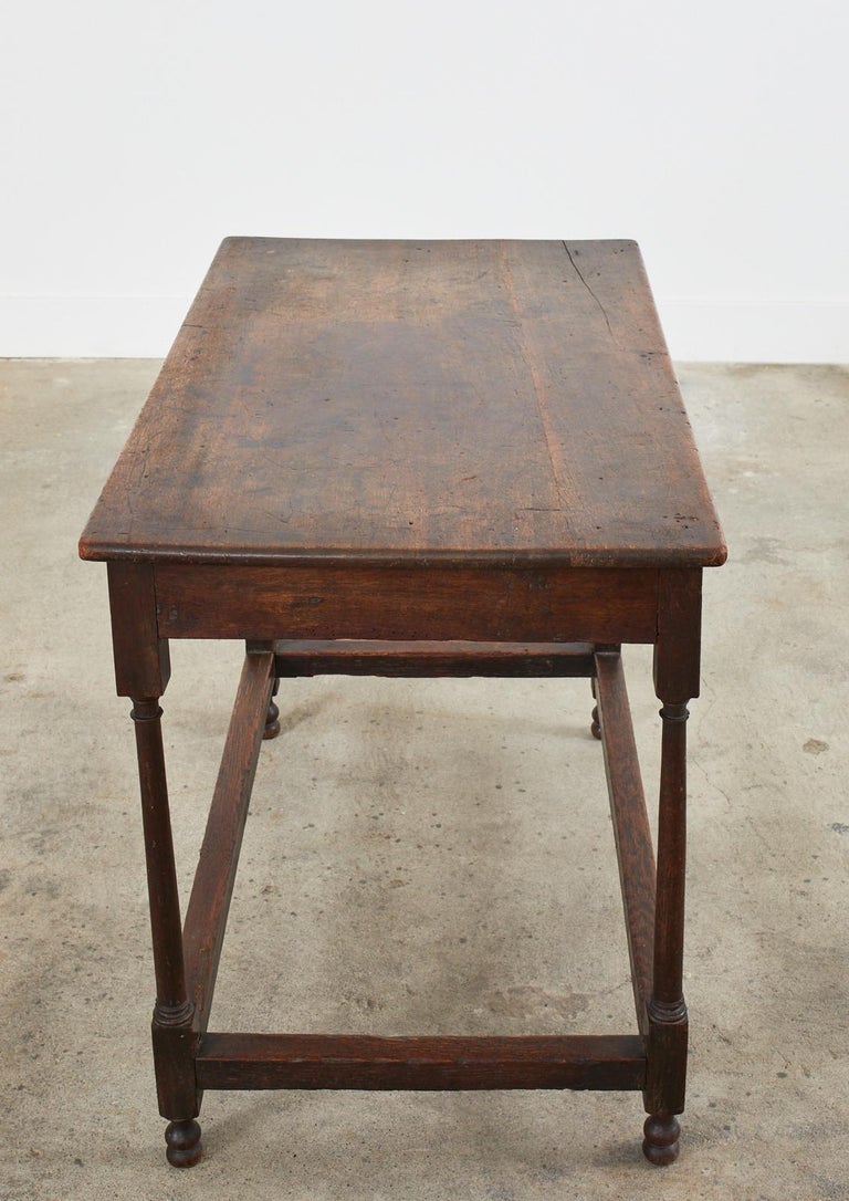 19th Century English Oak Pub Tavern or Wine Table For Sale at 1stDibs