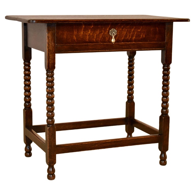 19th Century English Oak Side Table For Sale at 1stDibs