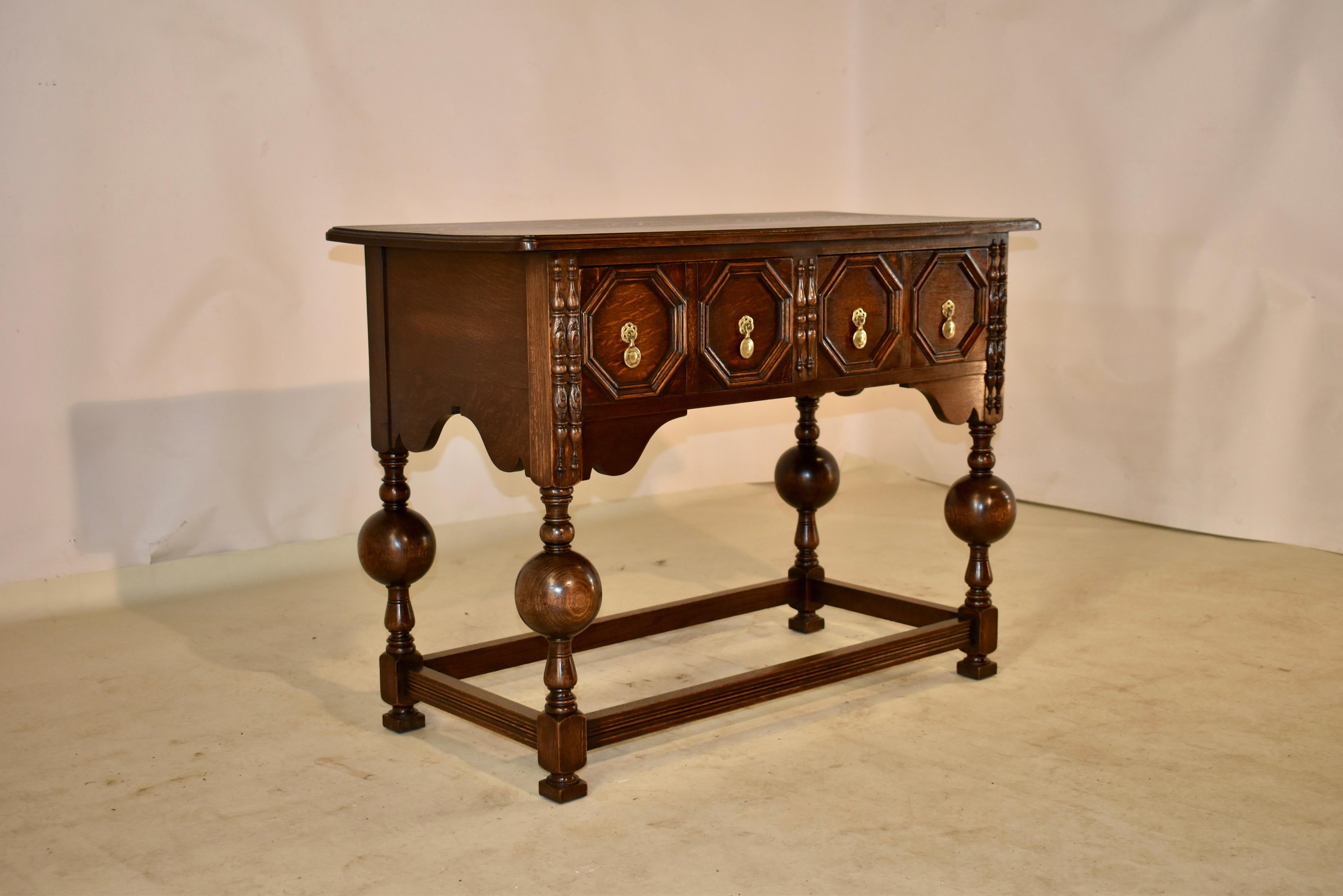 19th Century English Oak Sideboard For Sale at 1stDibs