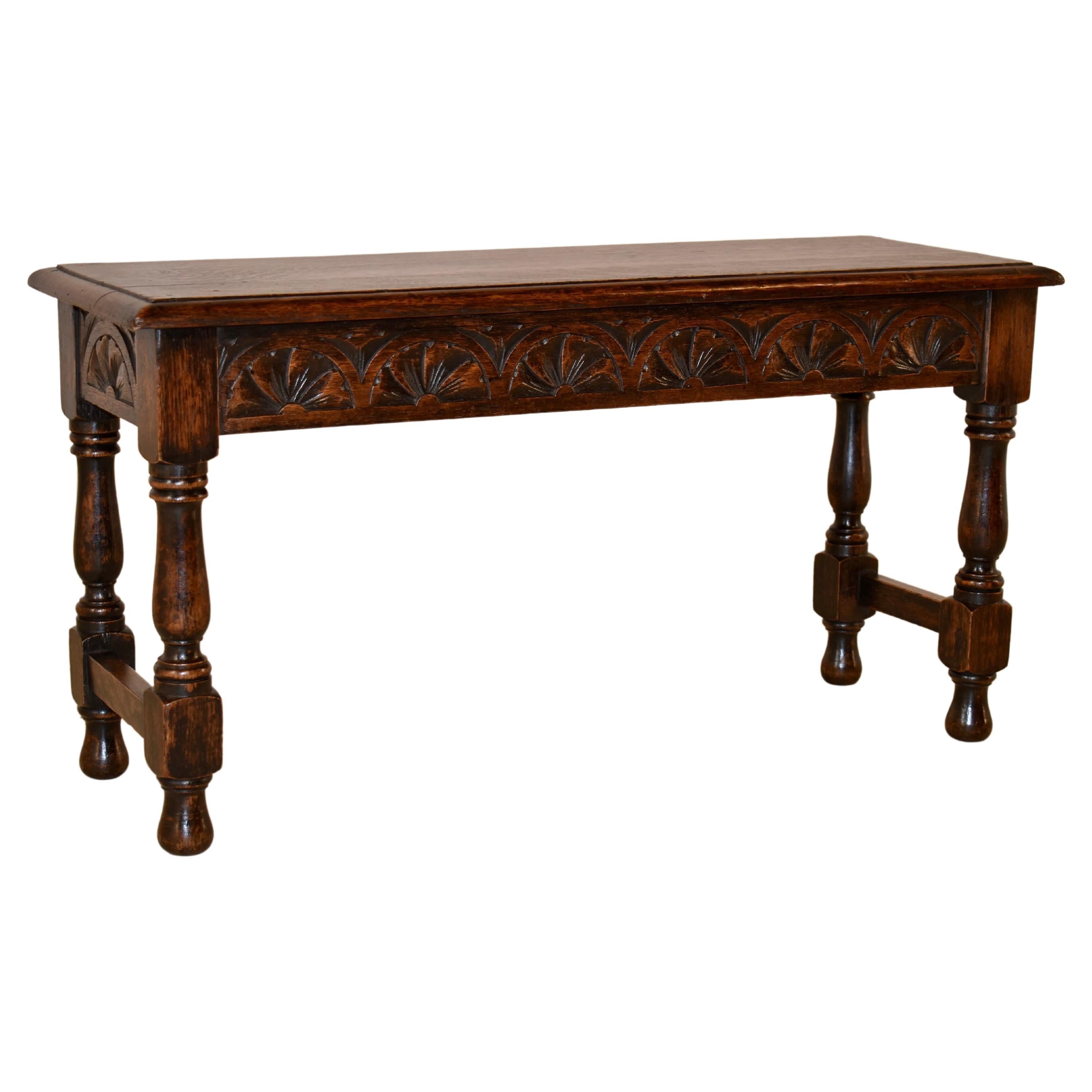 19th Century English Oak Window Seat For Sale at 1stDibs