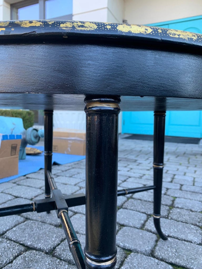 19th Century English Papier-Mâché Tray on Stand by Thomas Illidge ...