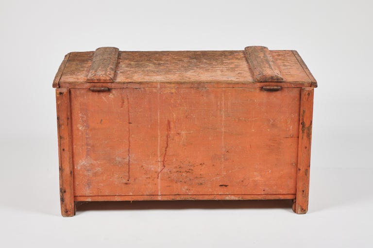 19th Century English Primitive Trunk or Blanket Chest For Sale at ...