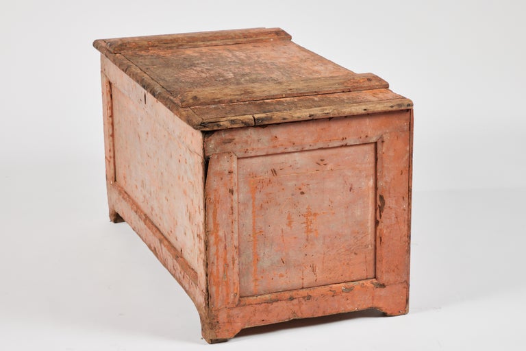 19th Century English Primitive Trunk or Blanket Chest For Sale at ...