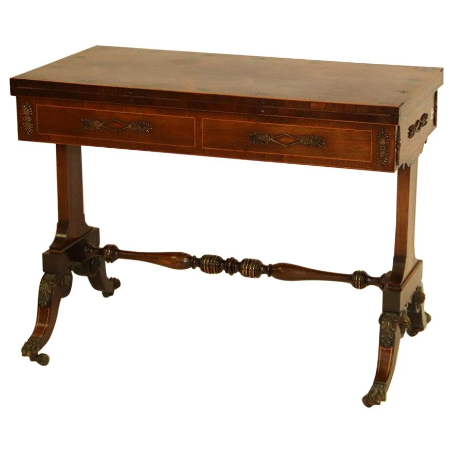 English Regency Satinwood Chess/Checkers Game Table For Sale at 1stDibs