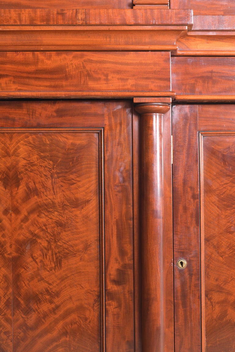 19th Century English Regency Breakfront Bookcase Attributed to Gillows ...