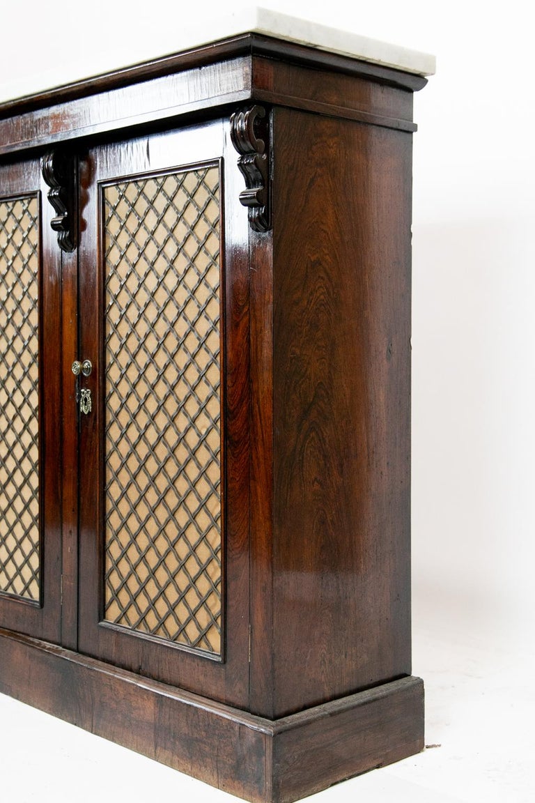 19th Century English Regency Marble-Top Console at 1stDibs