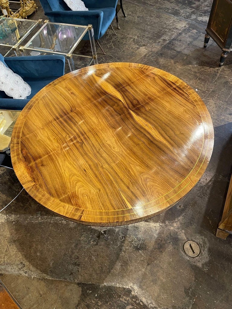 19th Century English Regency Rosewood and Gilded Center Table For Sale ...