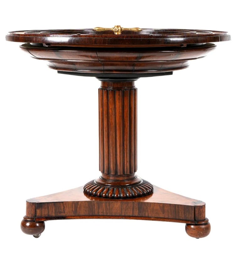 19th Century English Regency Rosewood Roulette Game Table For Sale at ...