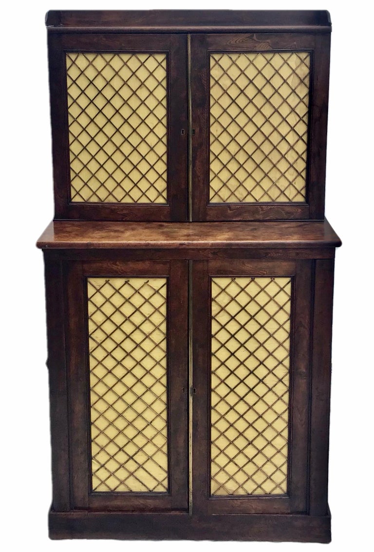 19th Century English Regency Two-Tier Chiffonier For Sale at 1stDibs