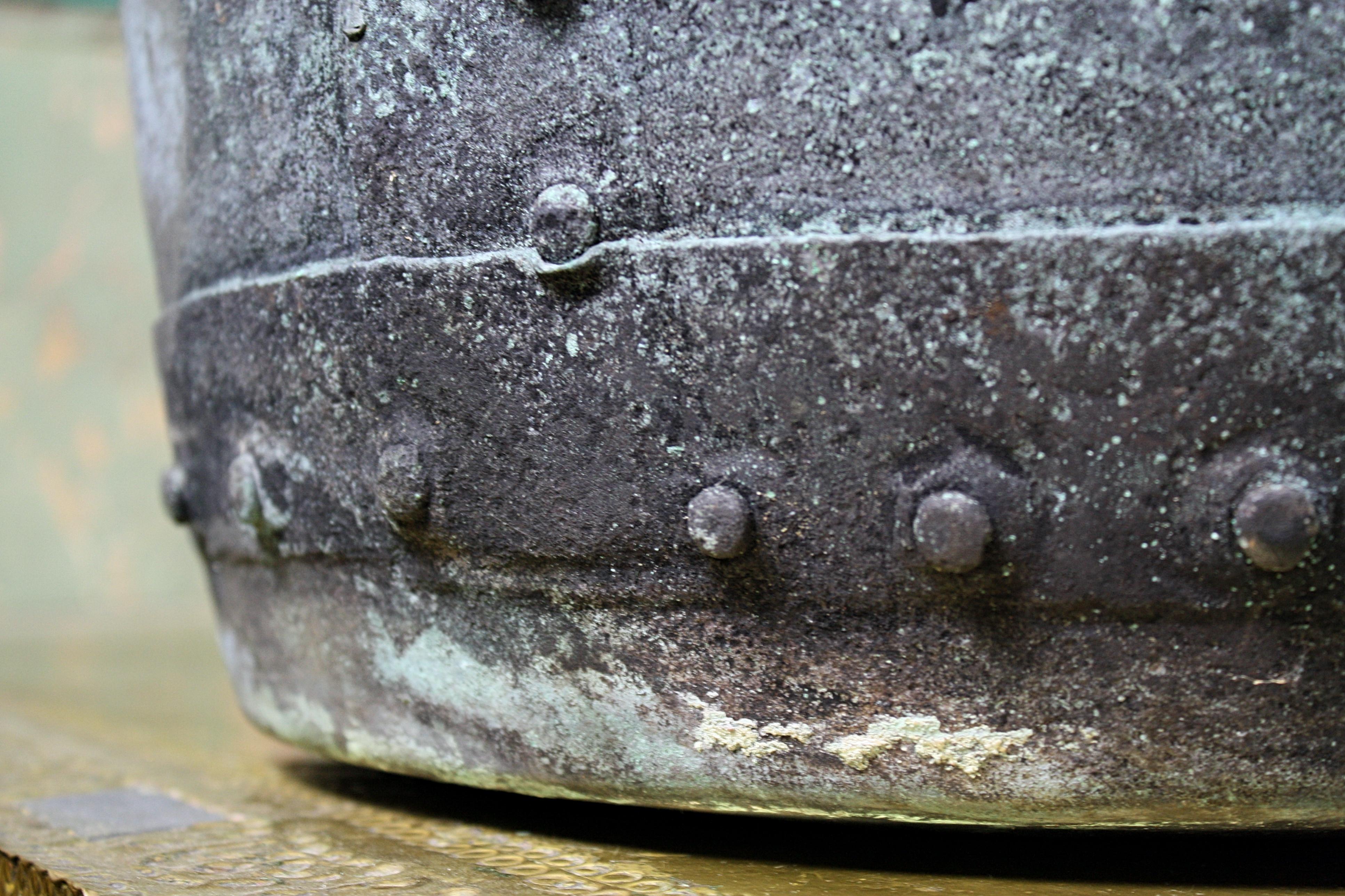 19th Century English Riveted Copper Verdigris Vat Vessel Planter at ...