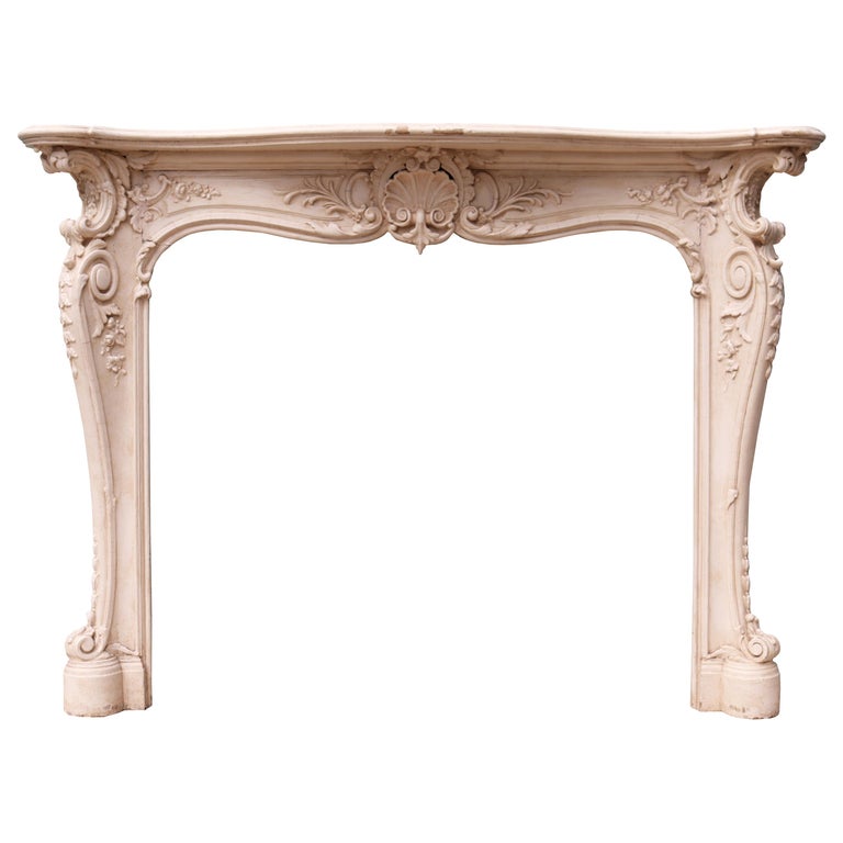19th Century English Rococo Style Fire Surround at 1stDibs