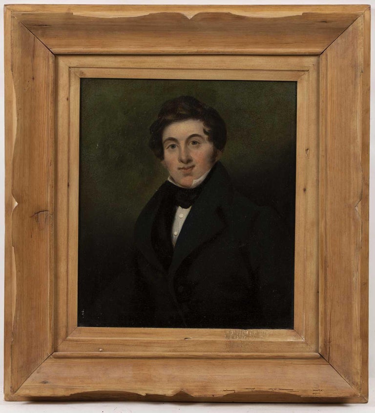 19th Century English School - Portrait of a Young Gentleman English ...