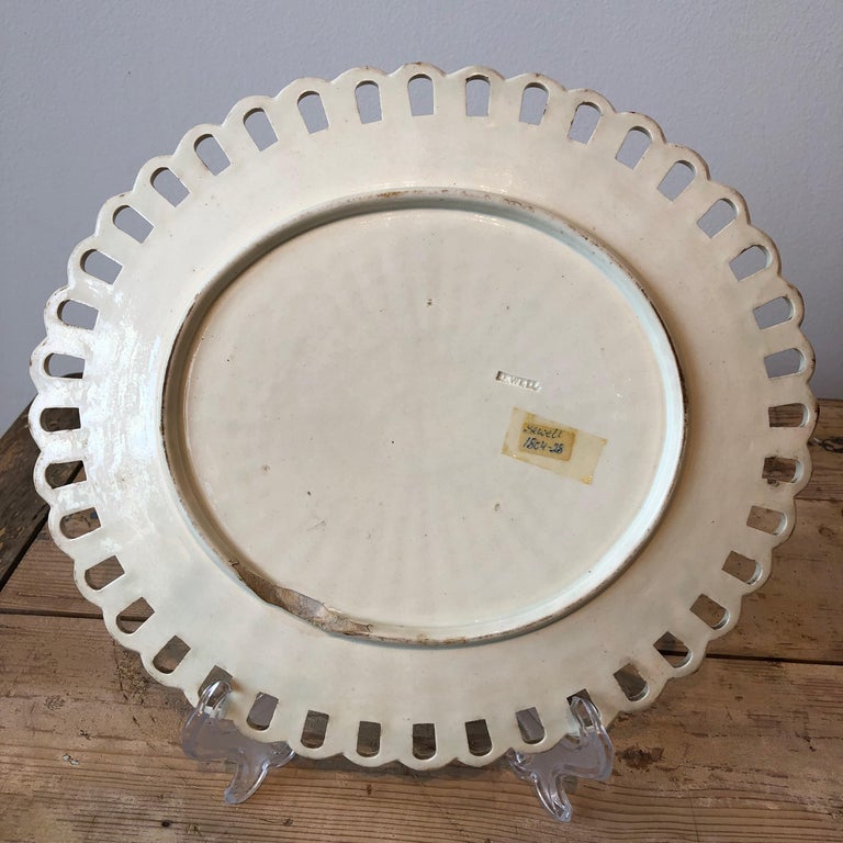 19th Century English Sewell Creamware Tray at 1stDibs