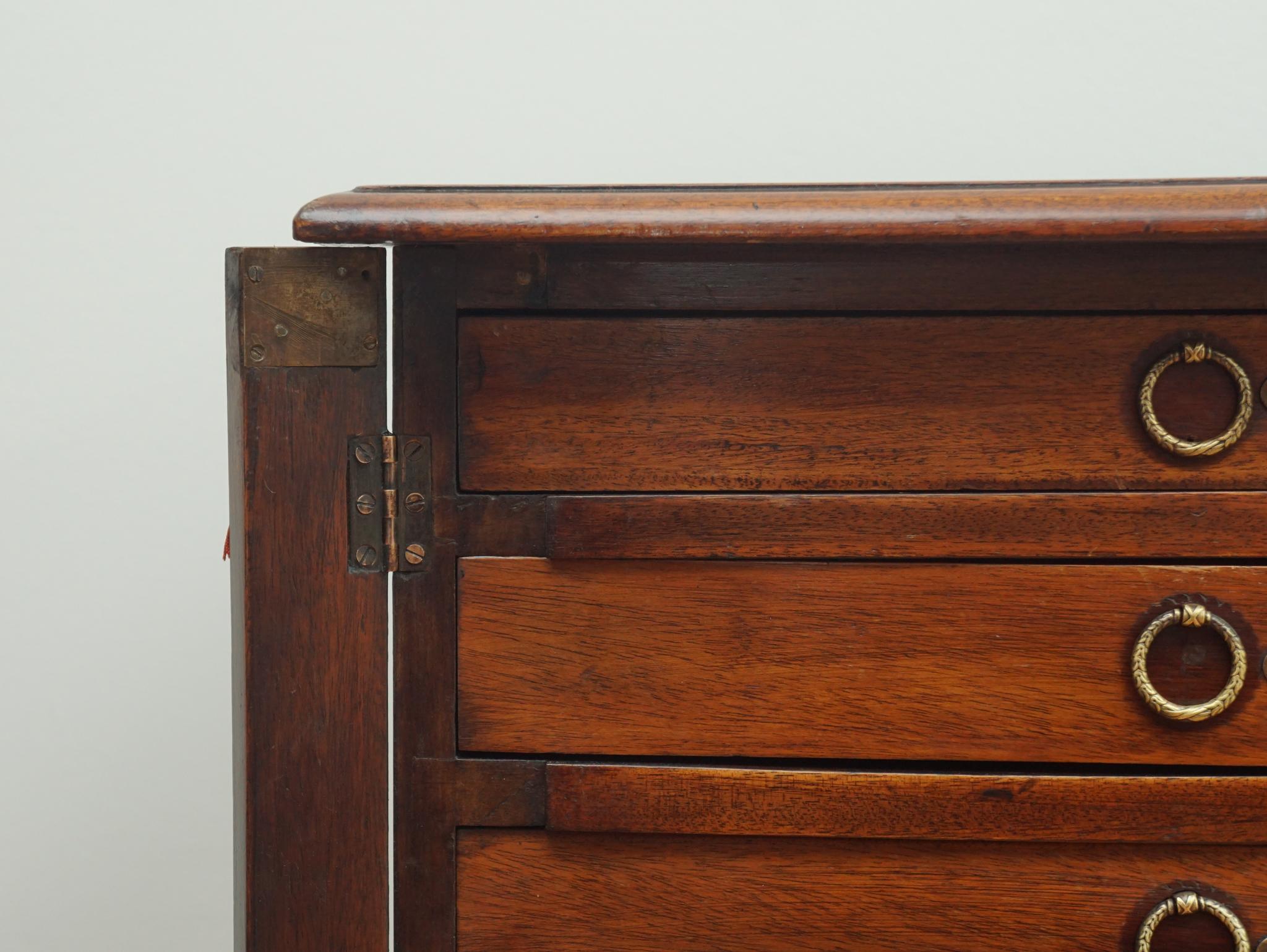 19th Century English Specimen Wellington Chest For Sale at 1stDibs