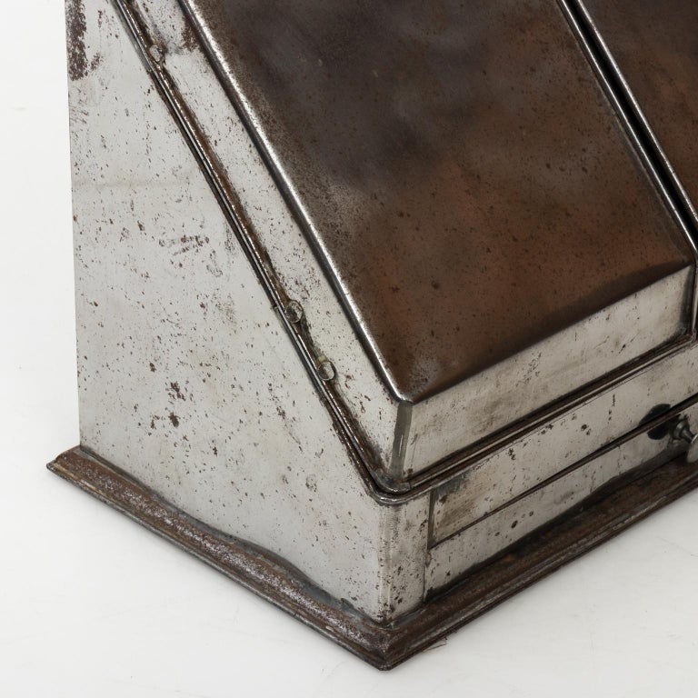 19th Century English Steel Secretary Box For Sale at 1stDibs
