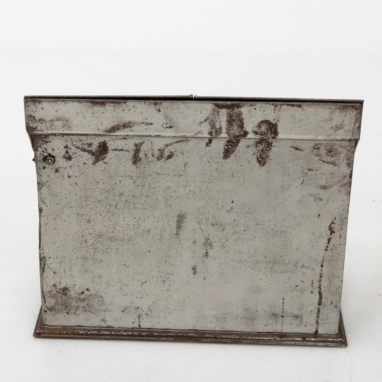 19th Century English Steel Secretary Box For Sale at 1stDibs