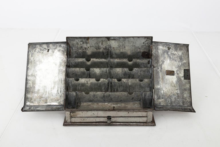 19th Century English Steel Secretary Box For Sale at 1stDibs