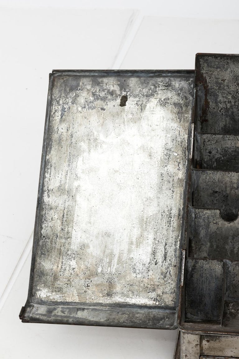 19th Century English Steel Secretary Box For Sale at 1stDibs