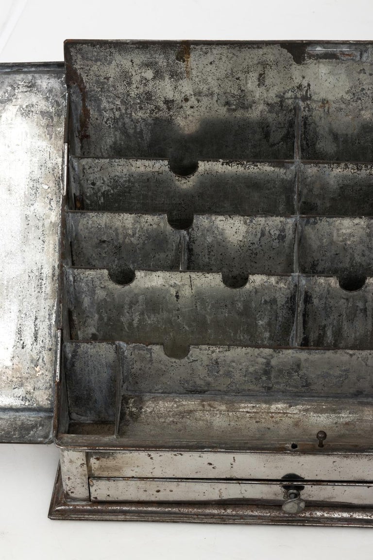 19th Century English Steel Secretary Box For Sale at 1stDibs