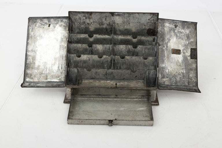 19th Century English Steel Secretary Box For Sale at 1stDibs