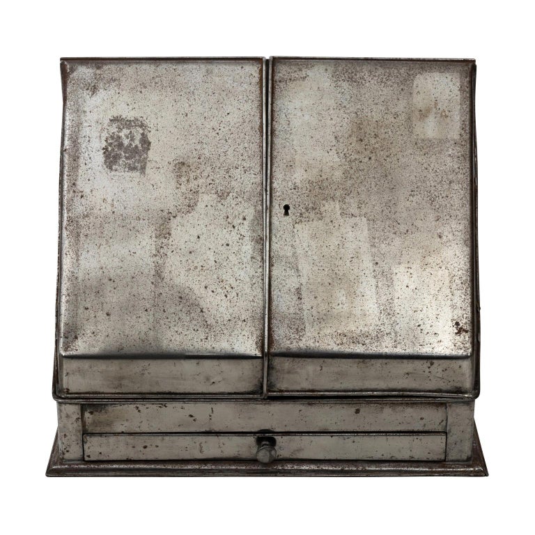 19th Century English Steel Secretary Box For Sale at 1stDibs