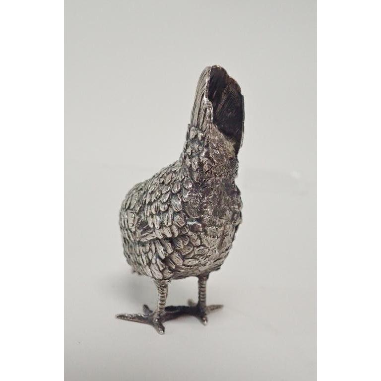 19th Century English Sterling Silver Chicken at 1stDibs