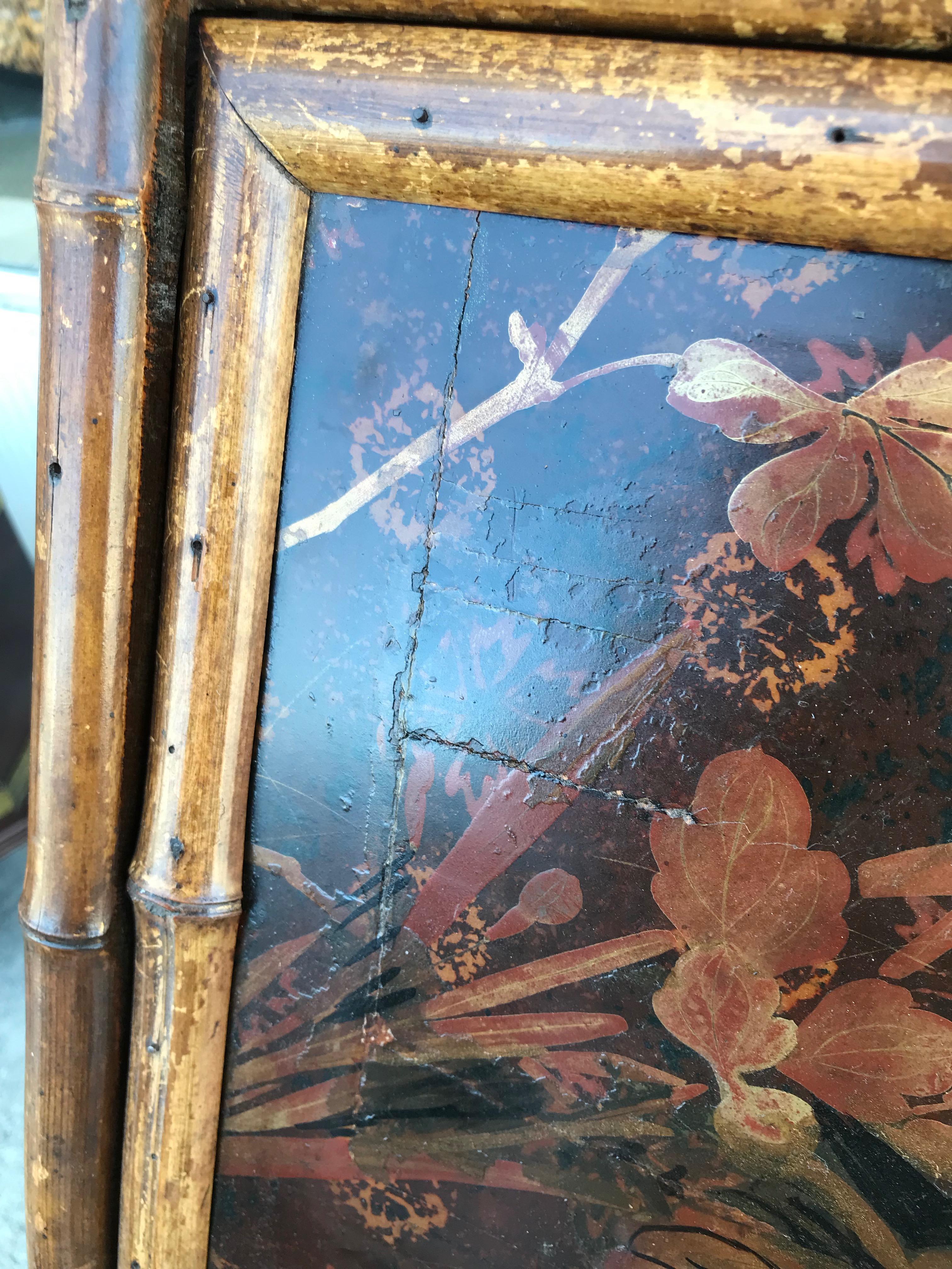 19TH Century English " Tortoise Shell " Bamboo Dresser For Sale at 1stDibs