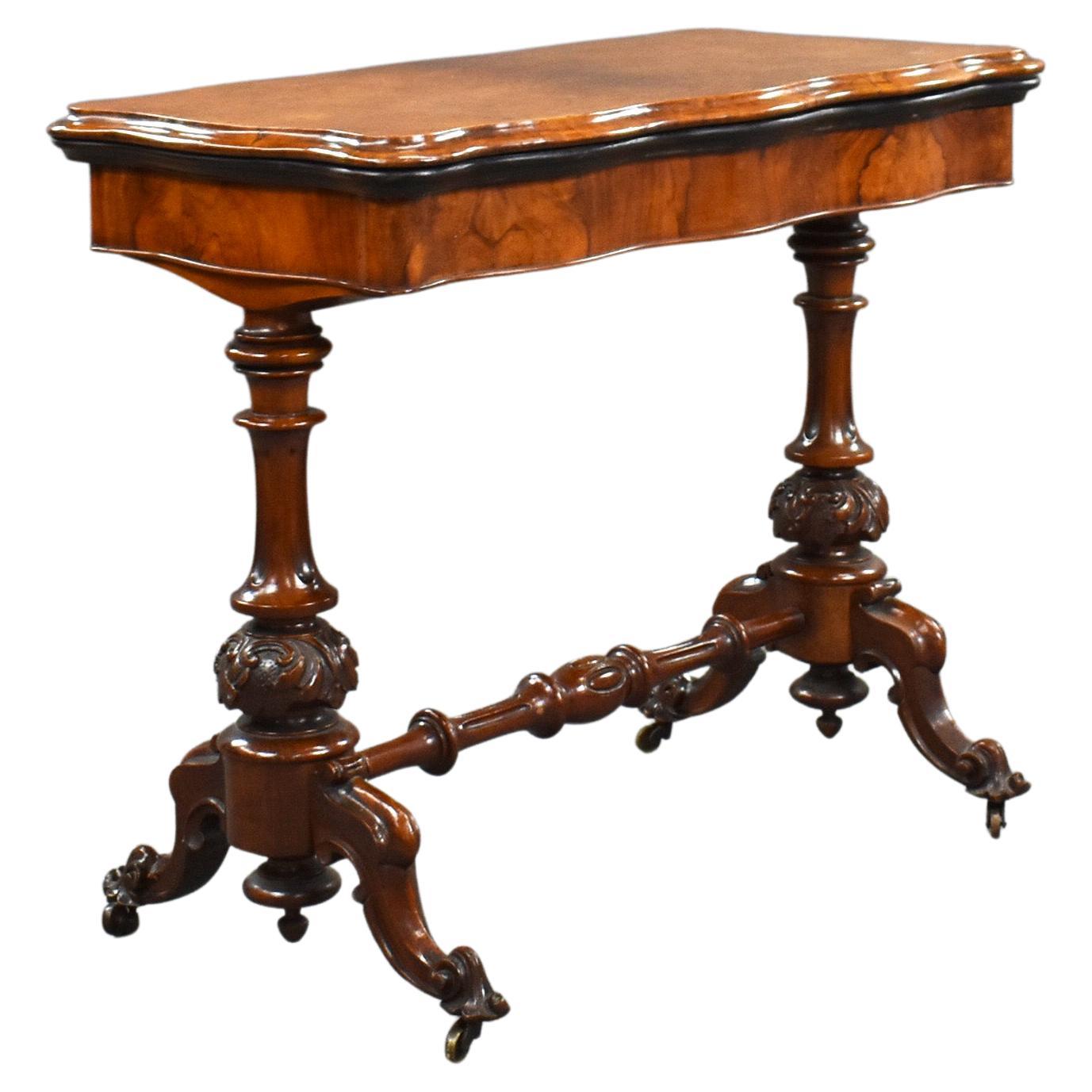 Victorian Walnut Card Table, circa 1880 at 1stDibs
