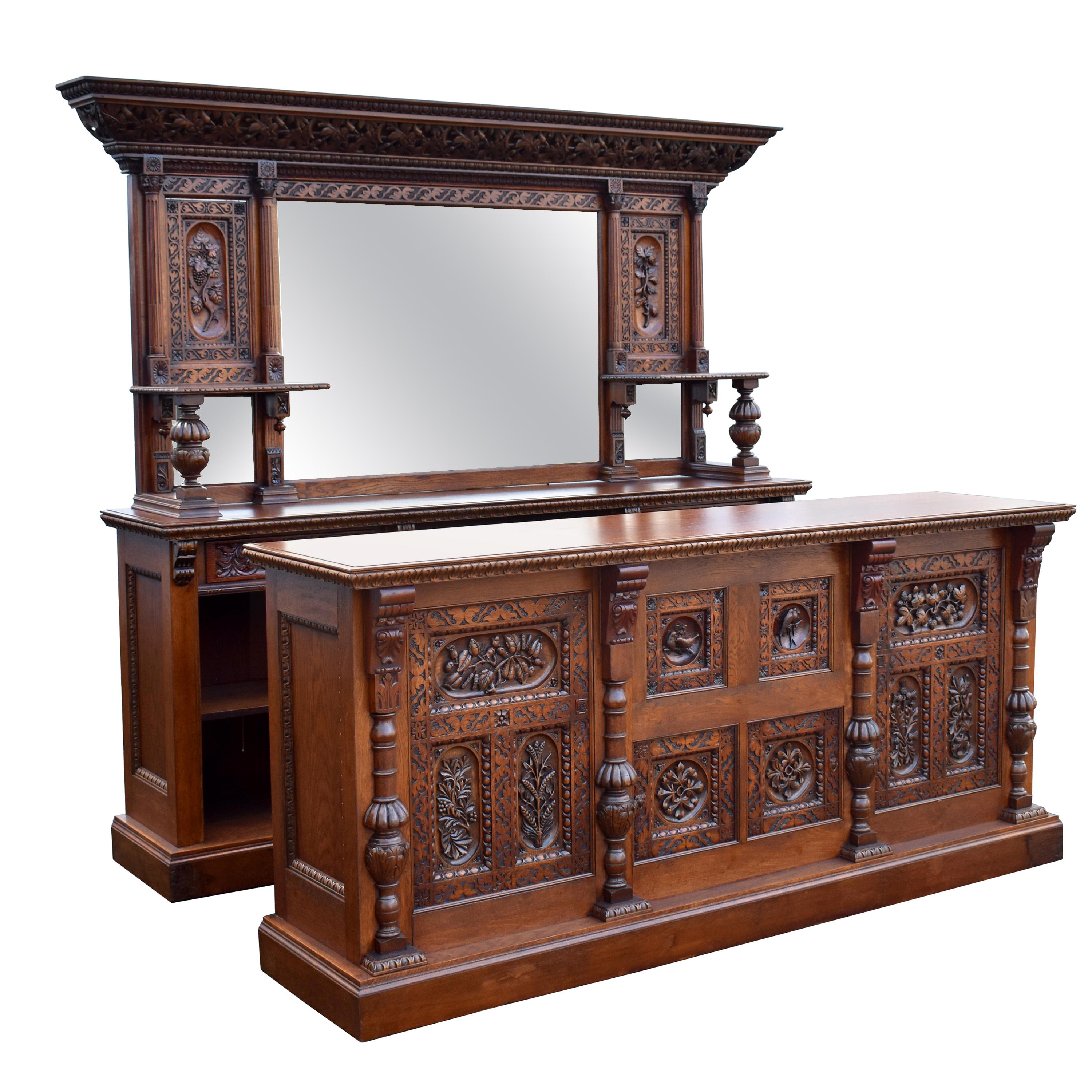 Art Deco Style Front and Back Bar For Sale at 1stDibs