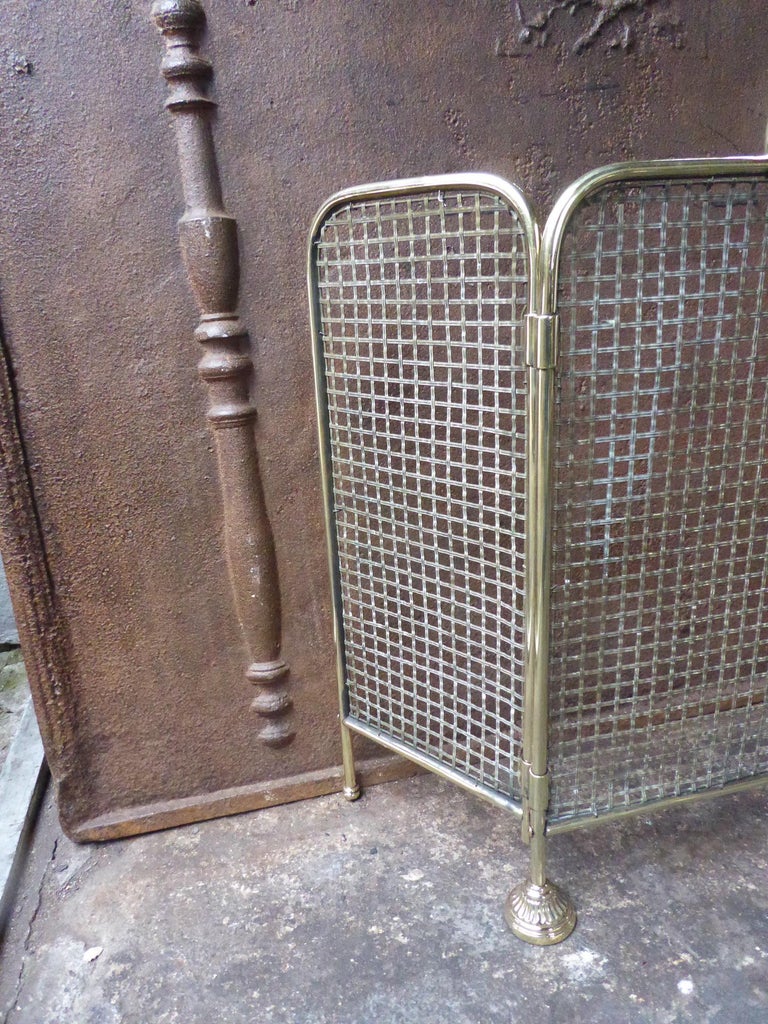 19th Century English Victorian Fireplace Screen or Fire Screen at 1stDibs