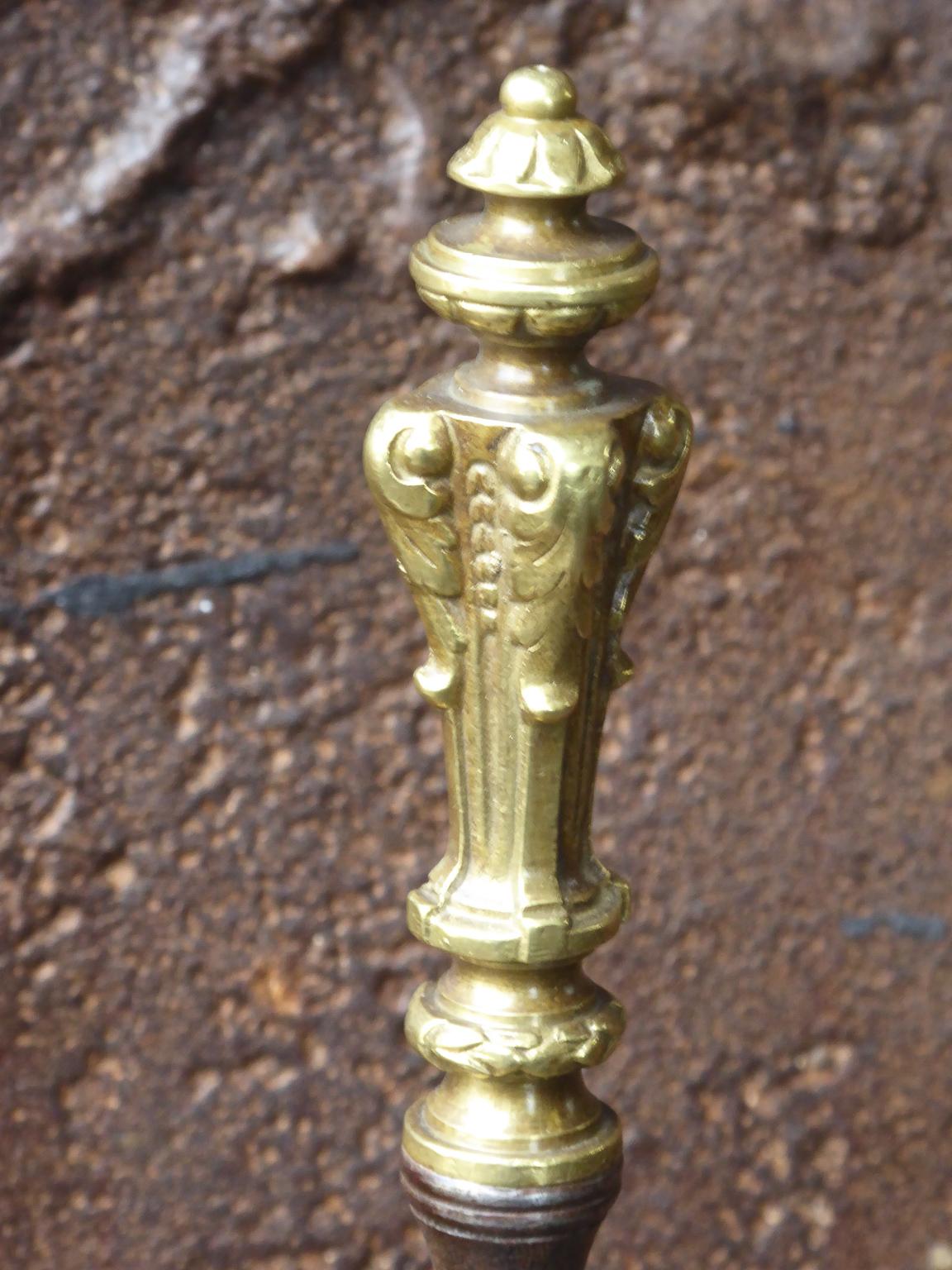 19th Century English Victorian Fireplace Tools or Fire Tools at 1stDibs