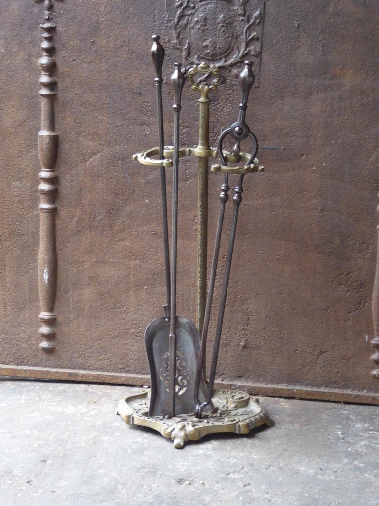 19th Century English Victorian Fireplace Tools or Fire Tools at 1stDibs