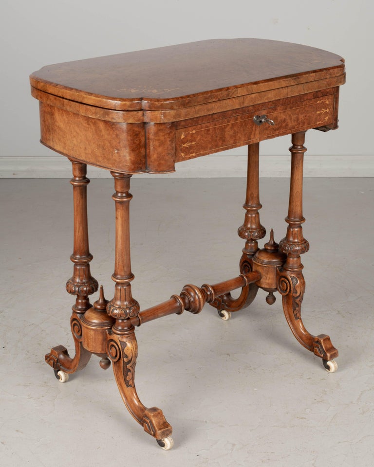 19th Century English Victorian Folding Game Table at 1stDibs ...