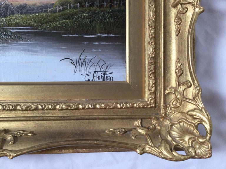 19th Century English Victorian Landscape Signed E. Horton For Sale at ...