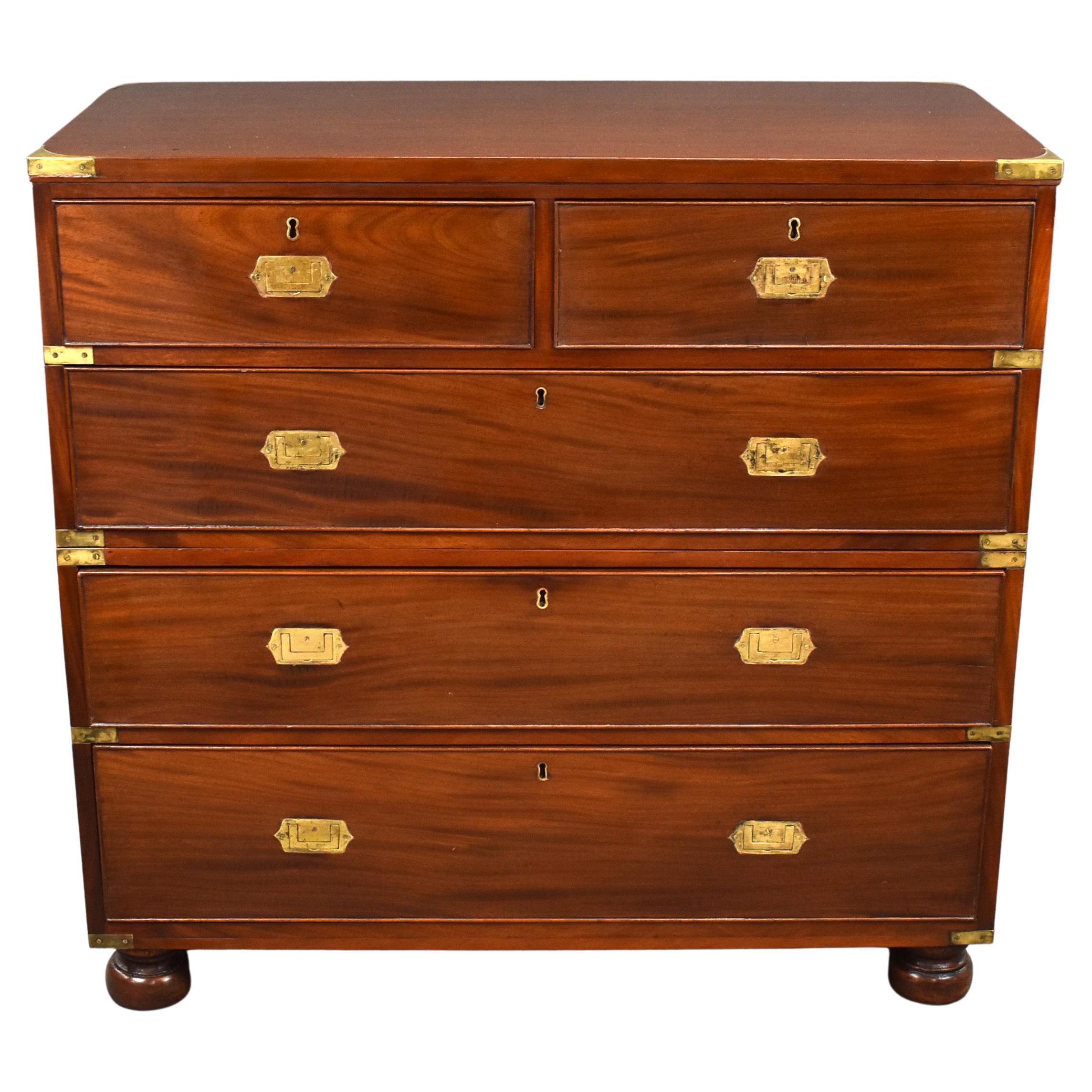 19th Century English Victorian Mahogany Chest on Chest For Sale at 1stDibs