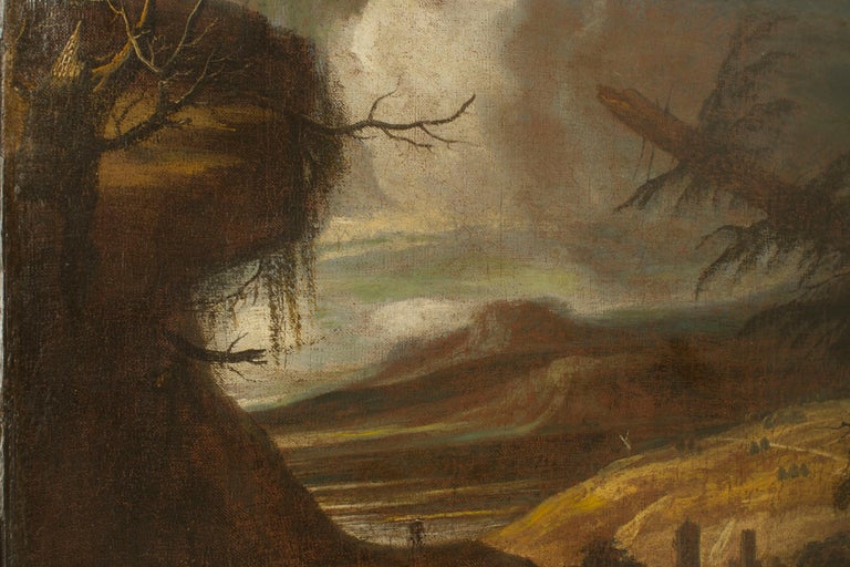 19th Century English Victorian Pastoral Landscape of a Cow in a Valley ...