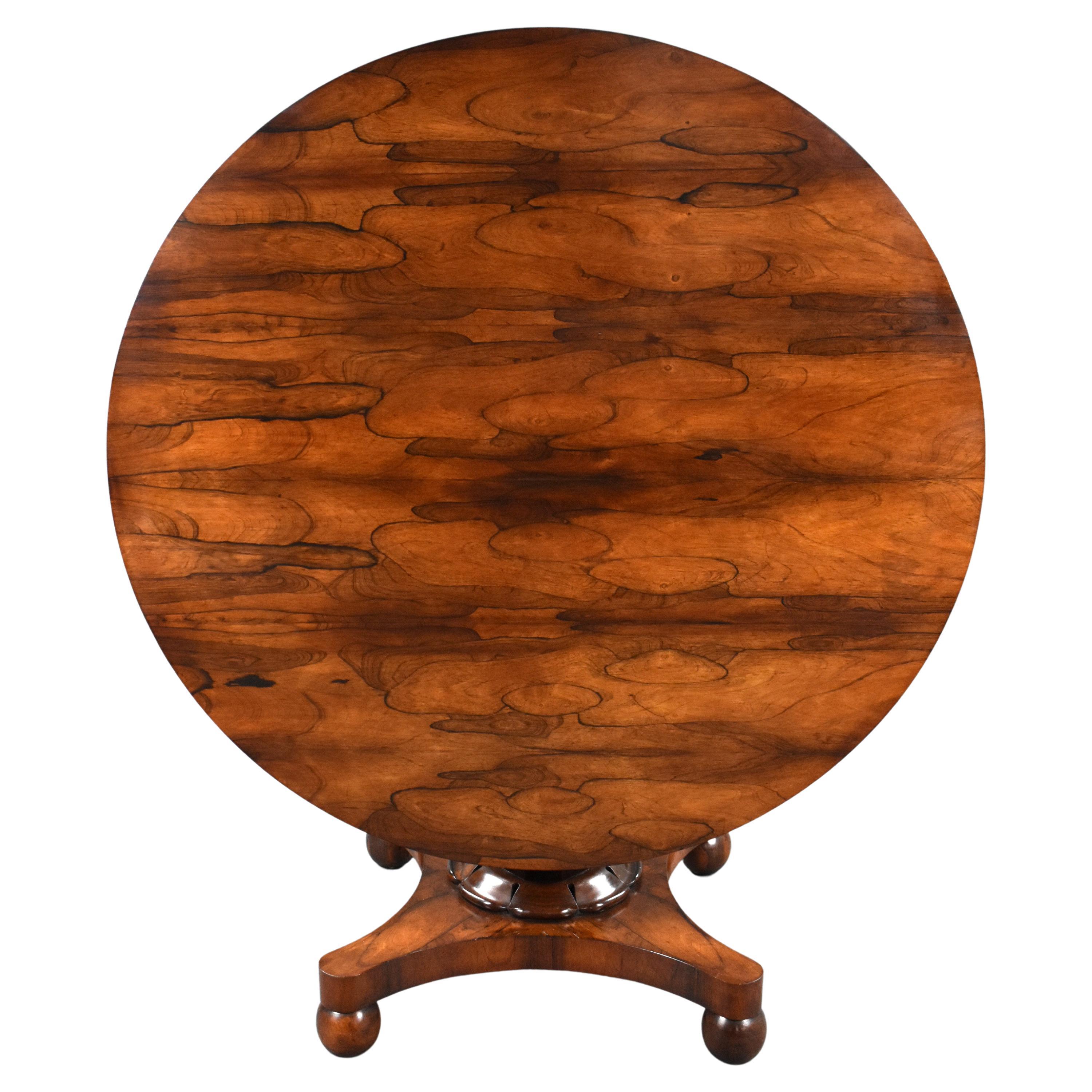 19th Century English Victorian Rosewood Loo Table at 1stDibs