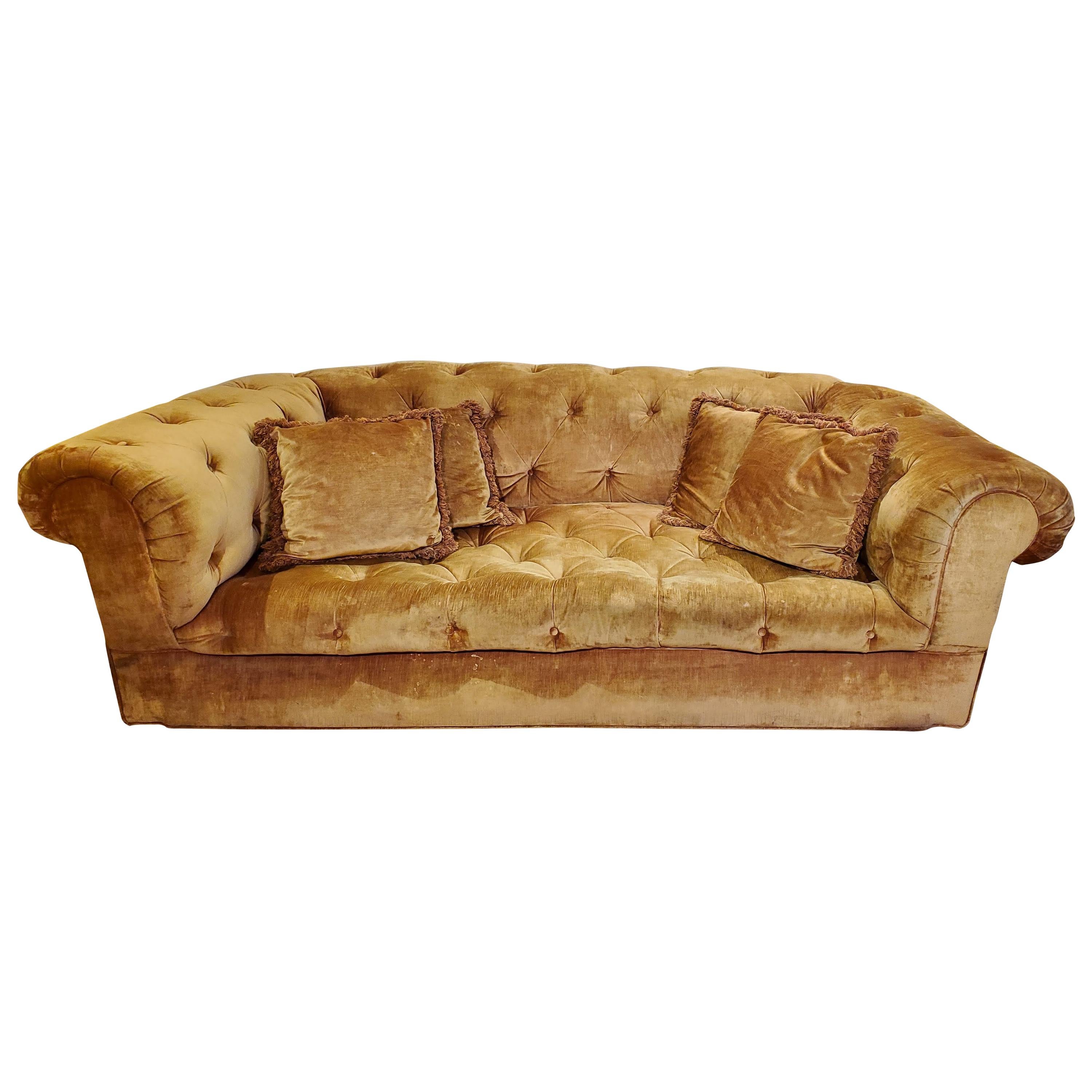 Yellow Chesterfield - 5 For Sale on 1stDibs | yellow leather ...